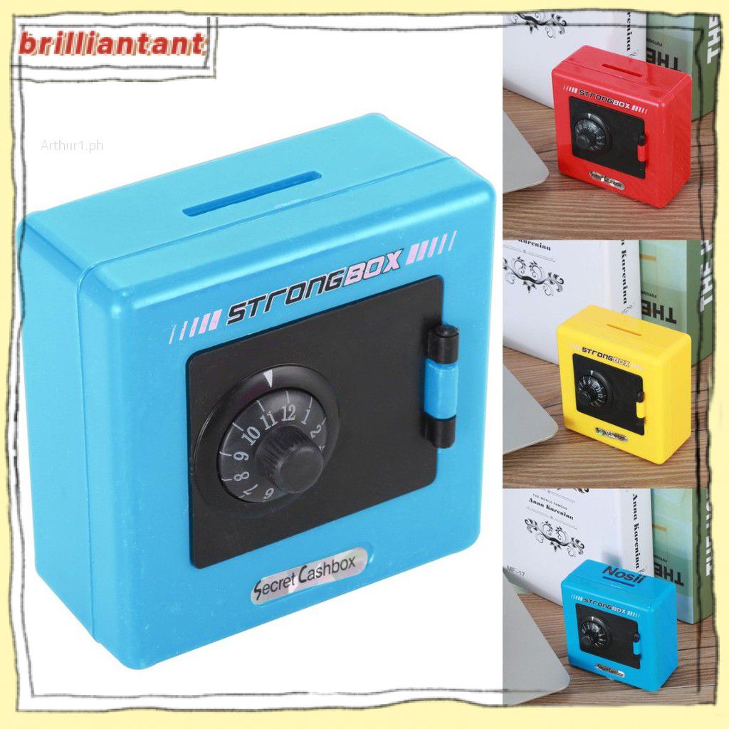 Saving Money Box Cash Box Security Safe Box With Rotating Password Lock ...