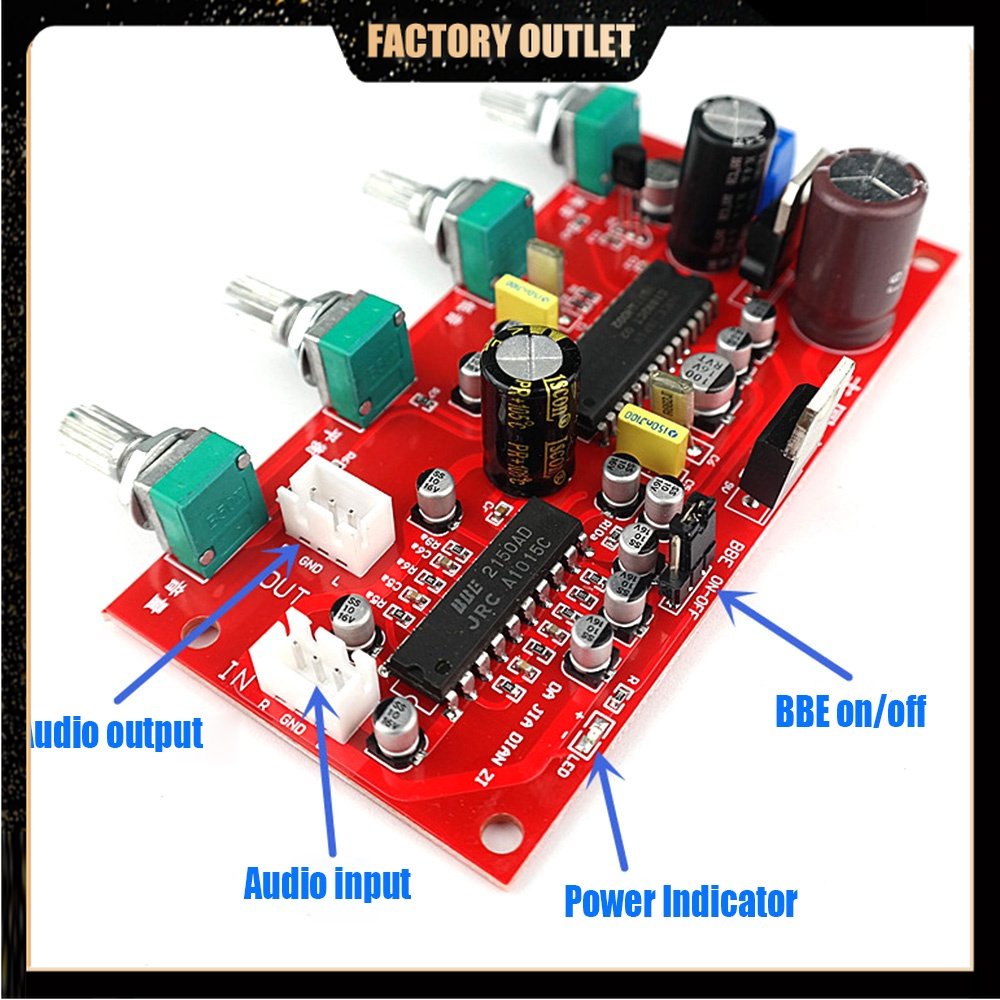 UPC1892+JRC2150 HIFI Stereo Power Amplifier Volume Tone Control BBE ...