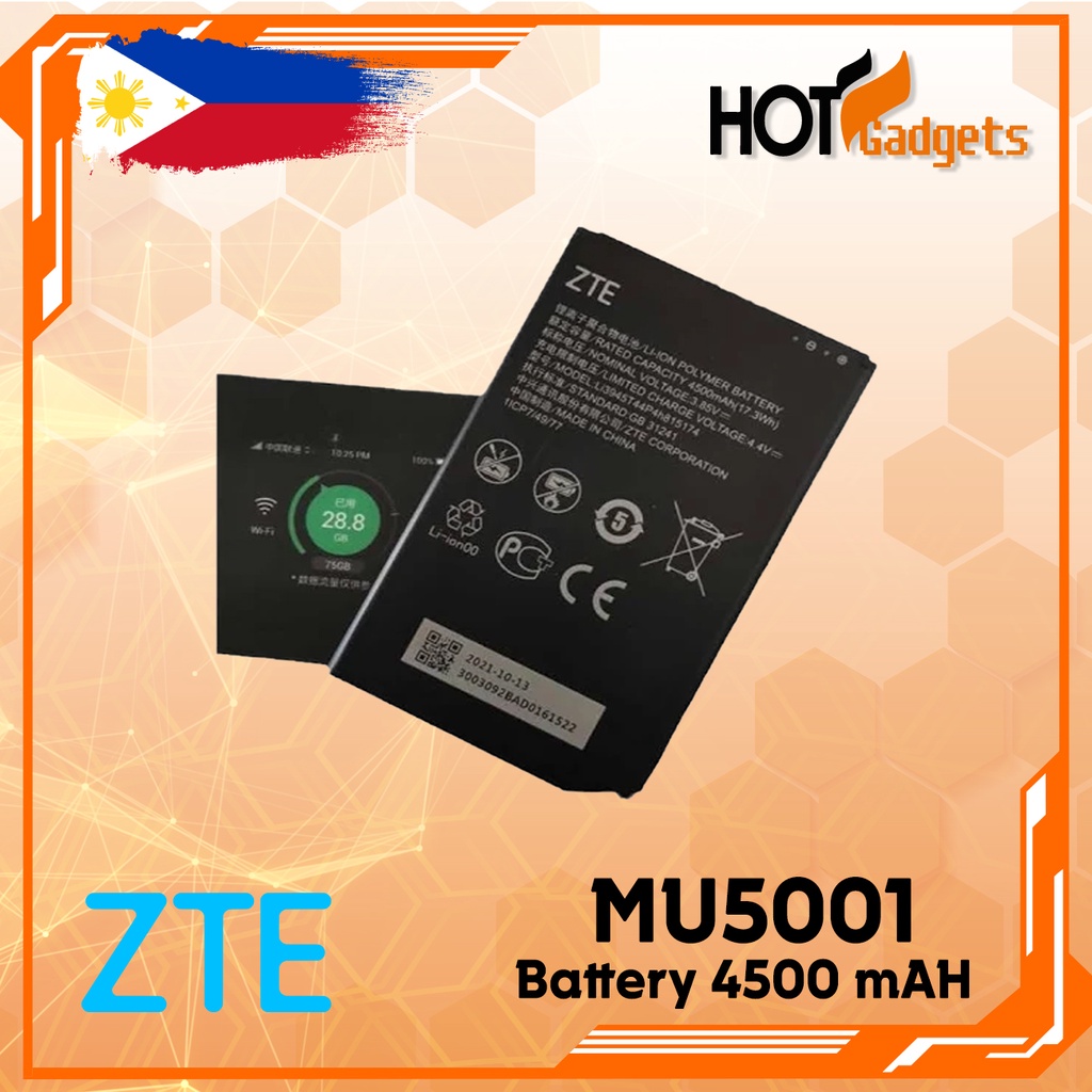ZTE mu5001 battery Li394T44P4h815174 Battery 3.85V 4500mAh | Shopee ...