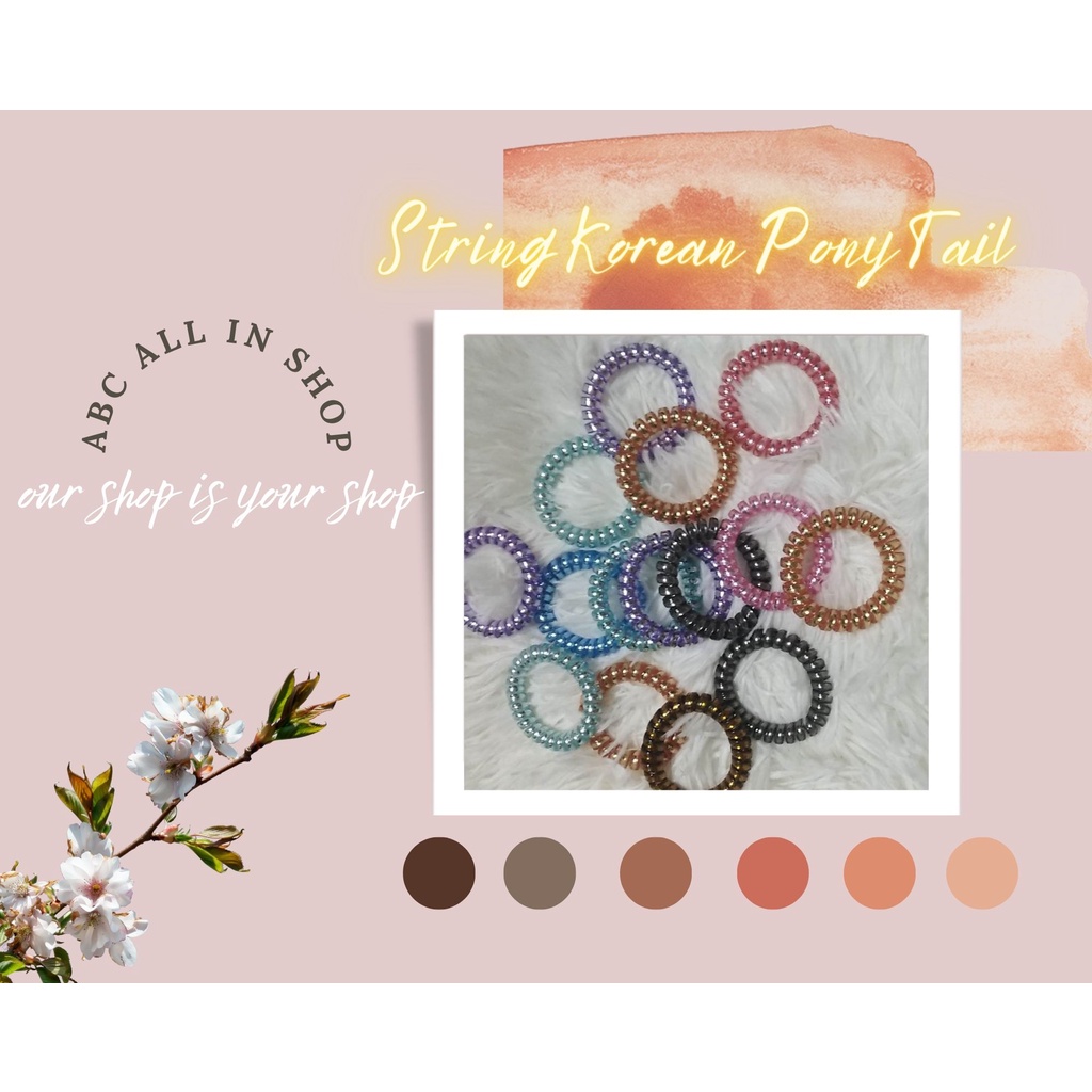 STRING KOREAN PONYTAIL ( HAIR DECORATION ) | Shopee Philippines