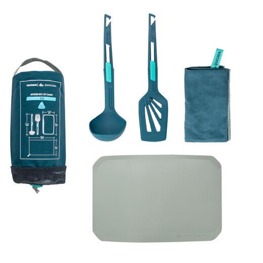 Decathlon Quechua Kitchen Set MH500 (spatula, ladle, tea towel ...