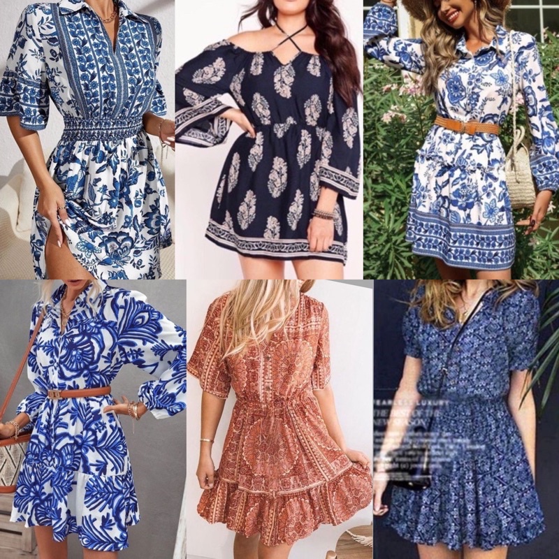 Vintage boho coachella bohemian elegant classy semi formal casual dress ...