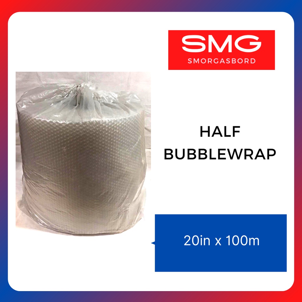 Smorgasbord Half Bubble Wrap 20 inches by 100 meters | Shopee Philippines