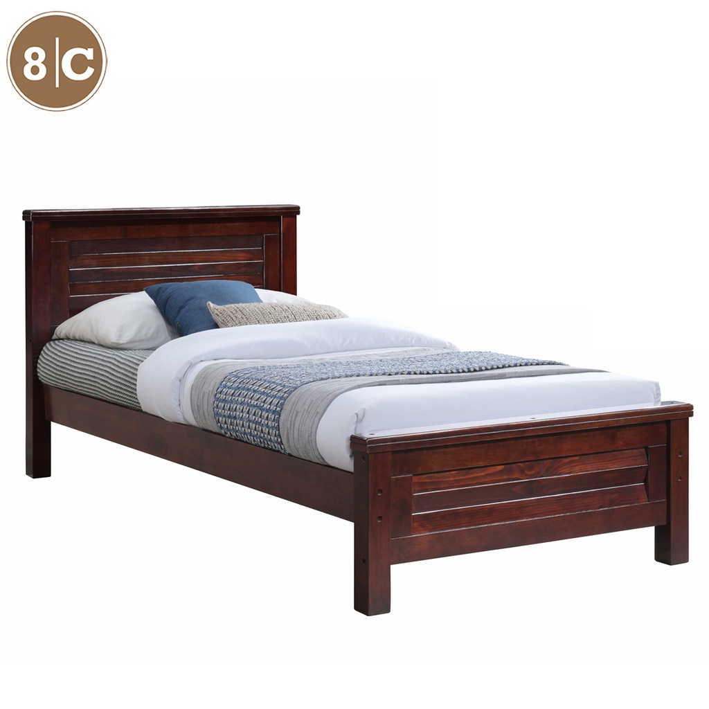 8C Baos Solid Wood Bed (Single Bed and Queen Bed) | Shopee Philippines