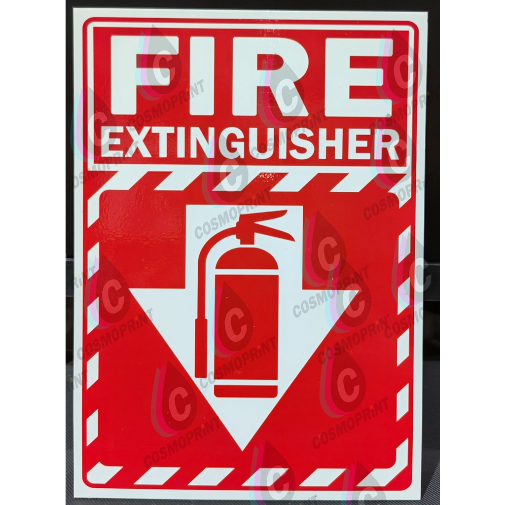 Warning Signage | Fire Extinguisher | Signage | Sintraboard | PET Card ...