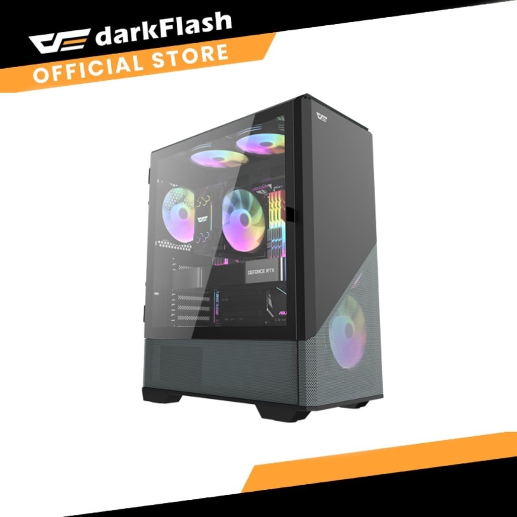 Darkflash DLC31 TG ATX Gaming Case (Gray) | Shopee Philippines