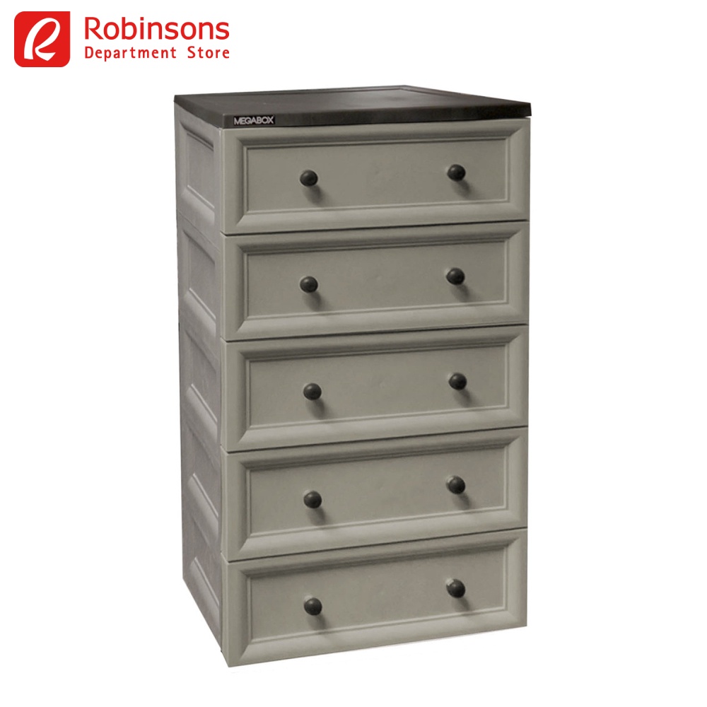 Megabox Drawer 5. Layer Mg-190-5L Gray | Shopee Philippines