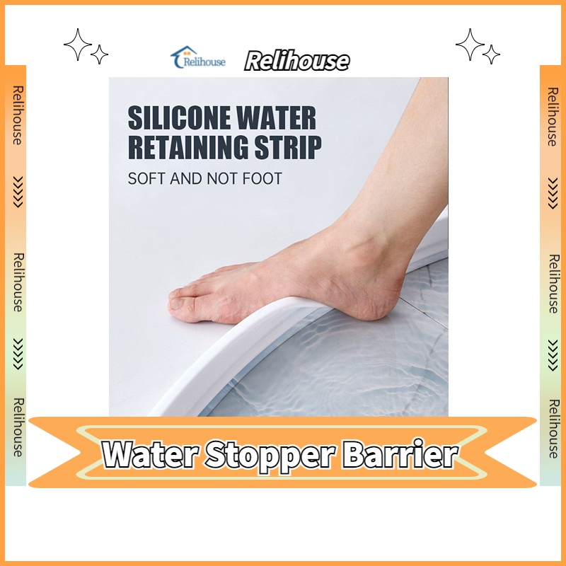 RELI 2Meter X 16mm X 30mm Waterpoof Silicone TPE Flexible Floor Water ...