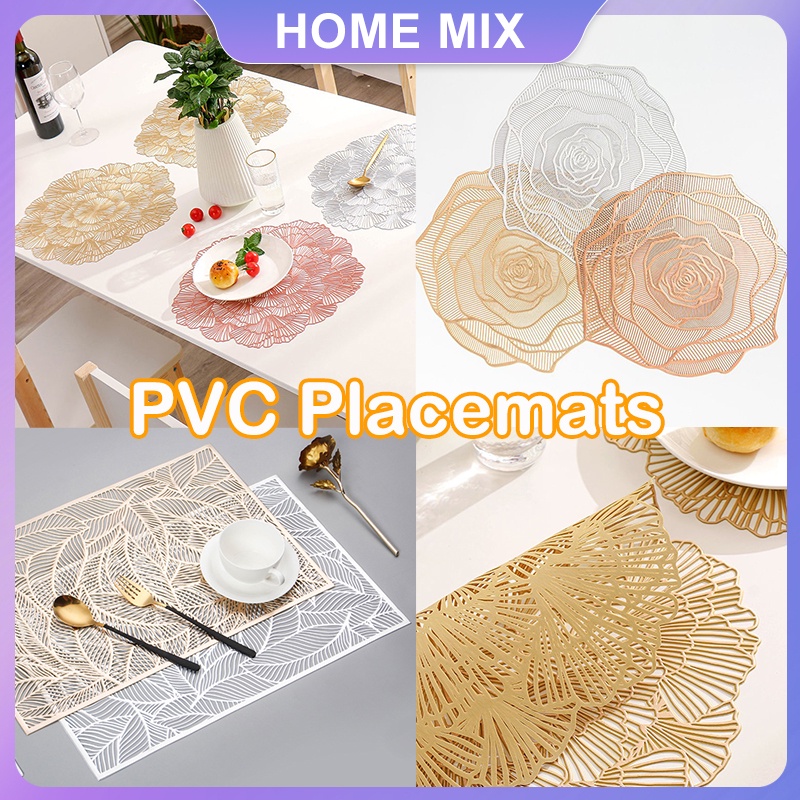 Pvc Placemats For Dining Table Elegant Table Bowl Mats Table Mat Dining ...