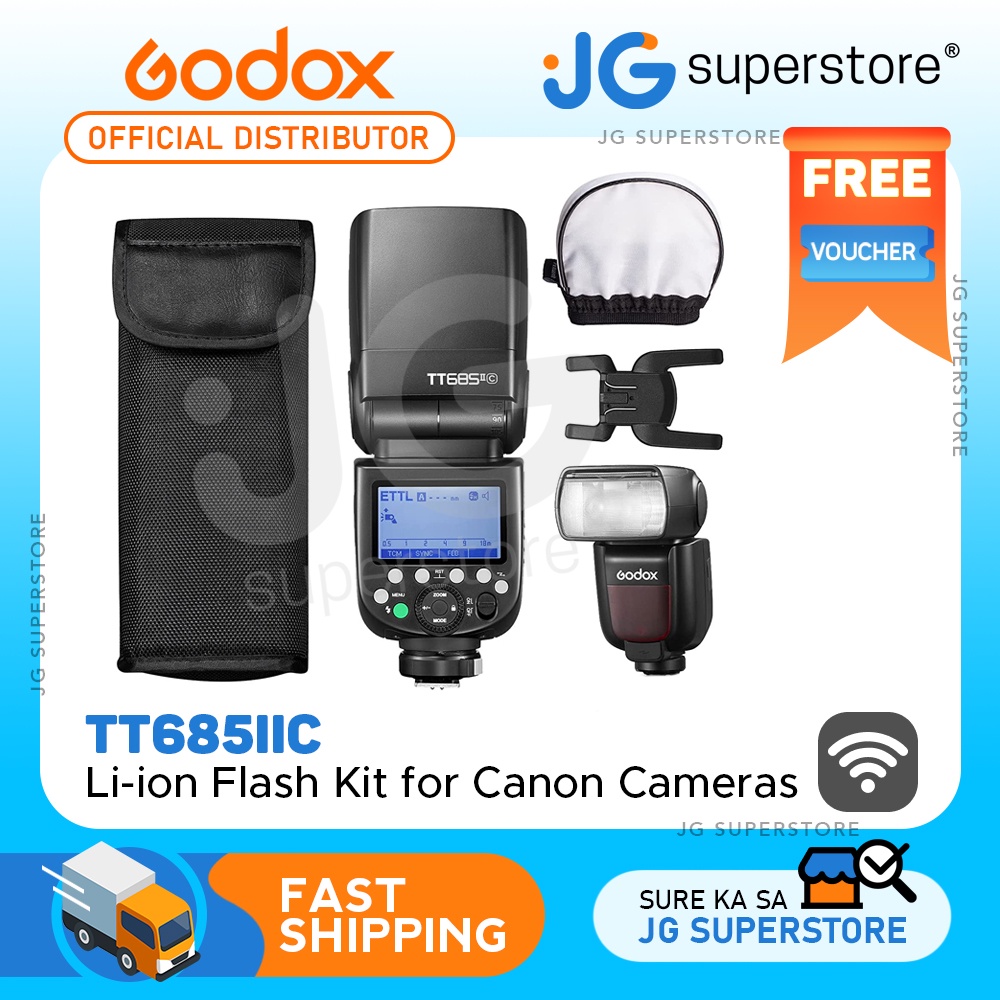 Godox TT685 II Thinklite TTL Camera Flash with 2.4GHz X Radio System ...