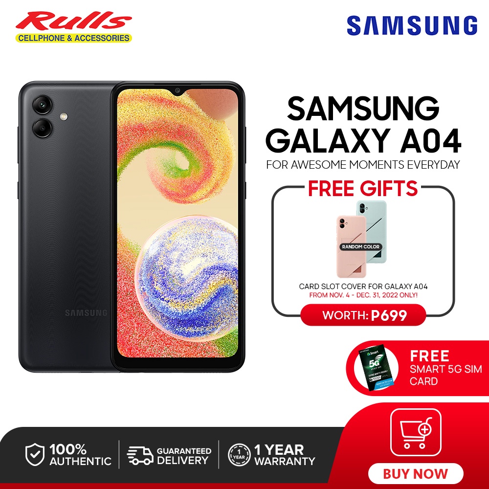 Samsung Galaxy A04 Smartphone | 3GB+32GB / 4GB+64GB / 4GB+128GB ...