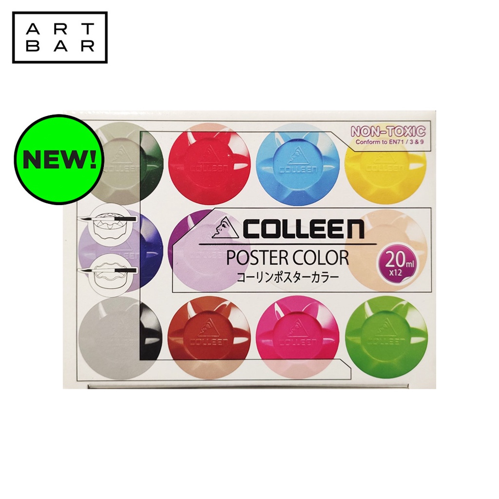 Colleen Poster Color 12 Colors 20ml - Art Bar PH | Shopee Philippines