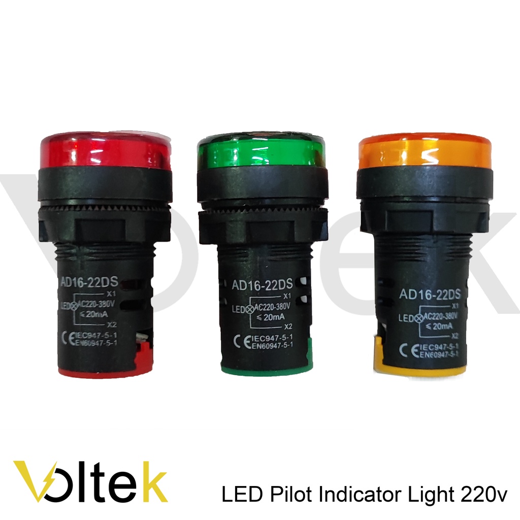 Pilot light 220v LED pilot indicator lamp | Shopee Philippines