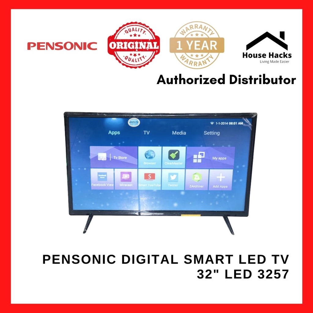 Pensonic Digital Smart LED TV 32" LED 3257 (House Hacks) | Shopee ...