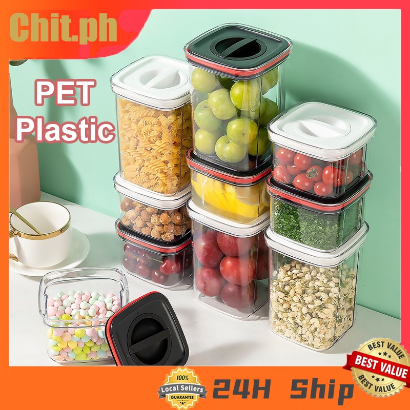 Airtight Container Food Storage Container Easy Open Lock Lid Dry Food ...