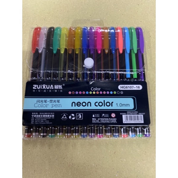 ZUIXUA 16 colors Highlighter Pastel pen neon color pen Office and ...