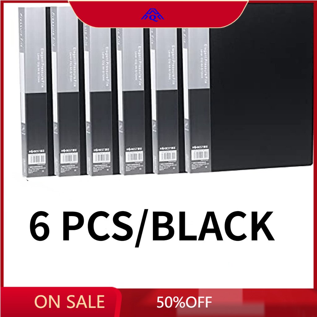 6 Pcs Clipboard Punchless Binder Portfolio Strong Clip File Folder ...