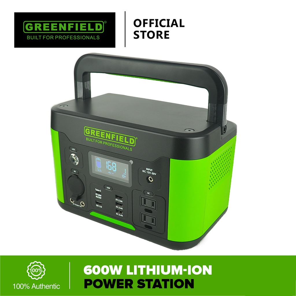 Greenfield 600W Lithium-Ion Power Station | Shopee Philippines