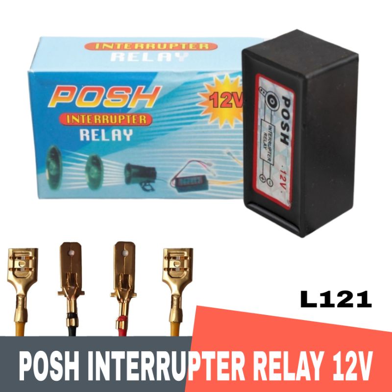 POSH INTERRUPTER RELAY (12v) #L121 | Shopee Philippines