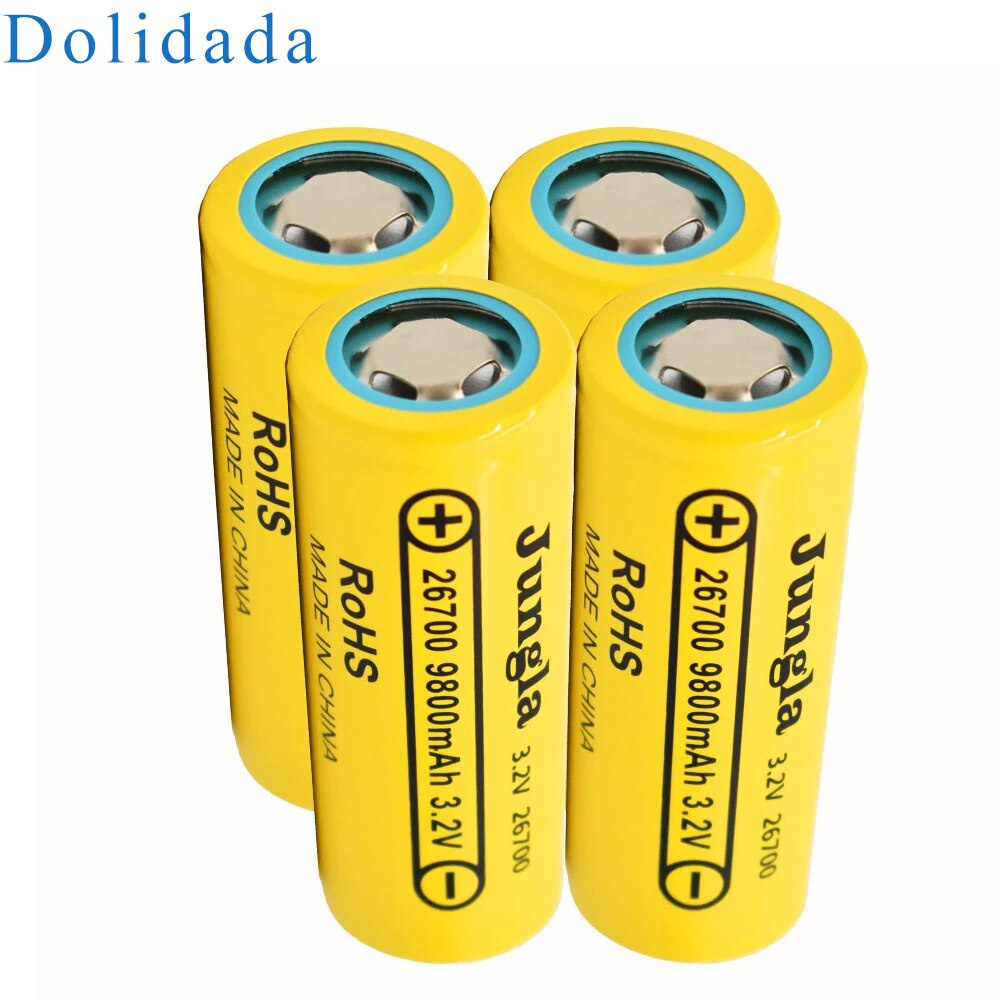26700 Rechargeable Battery 3.2V 9800mAh Lithium Iron Phosphate Battery ...