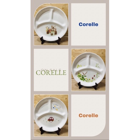Corelle plates with partition - assorted designs | Shopee Philippines
