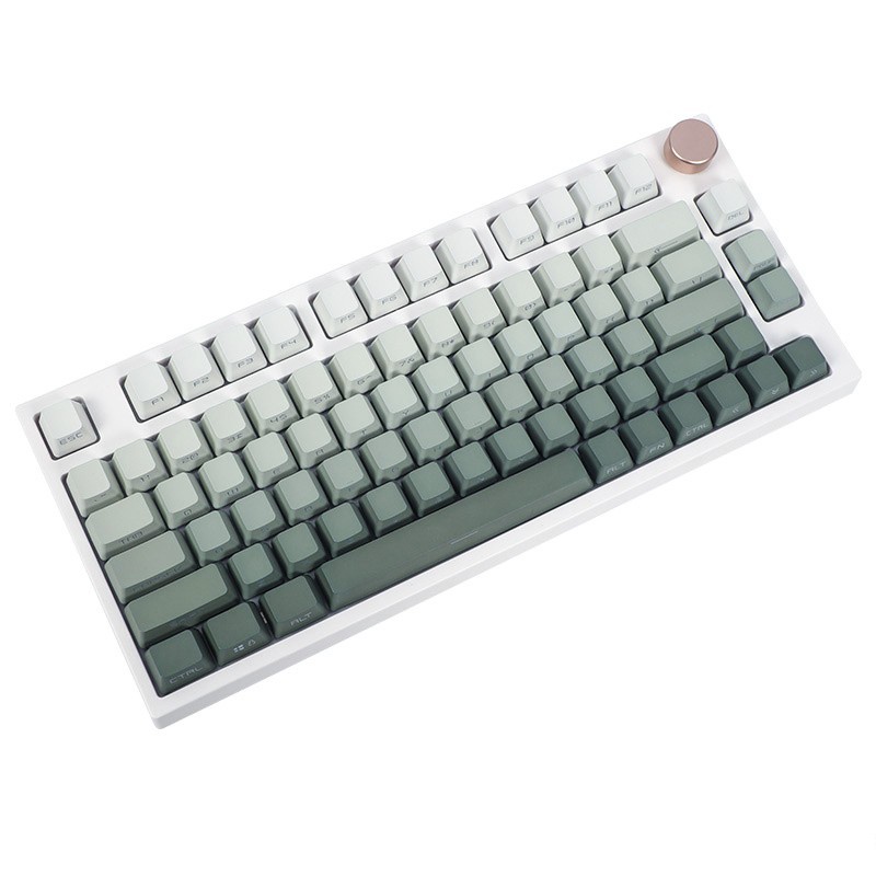Green Gradient keycaps OEM Profile Backlit Transparent Seagrass Keycap ...
