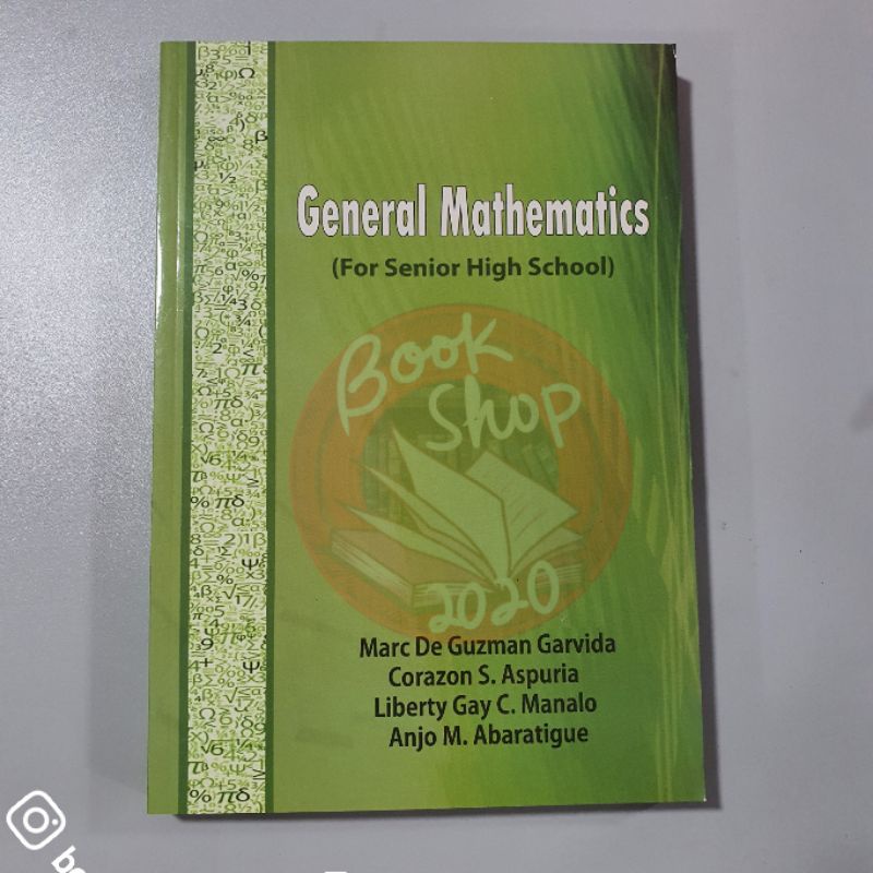General Mathematics By: Garvida | Shopee Philippines