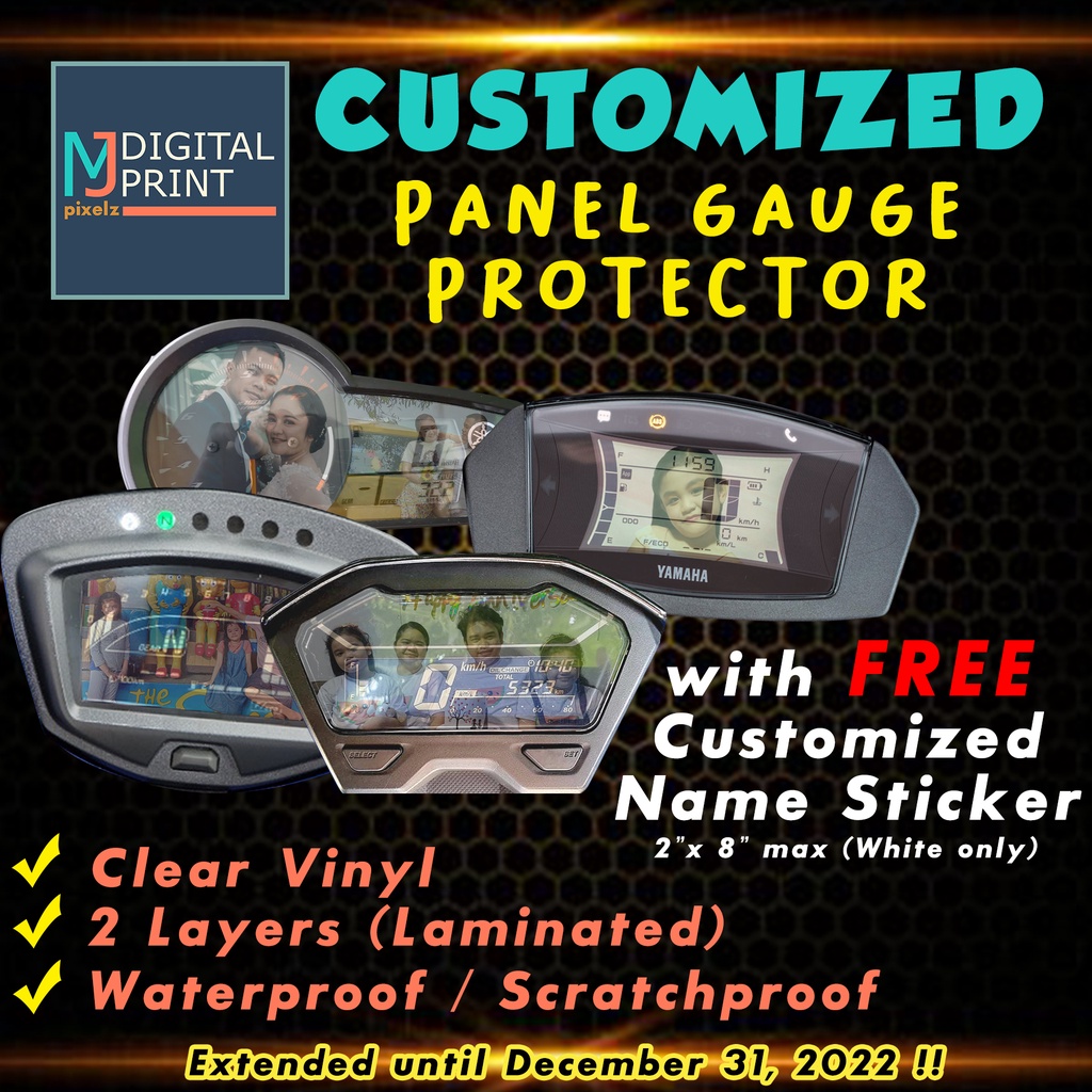 Customized Panel Gauge Protector for Motorcycle (See available models ...