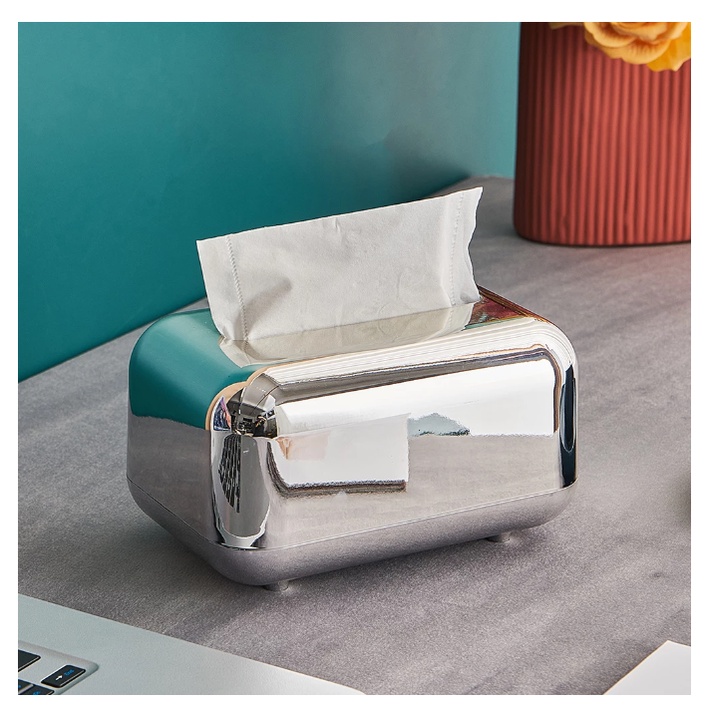 Luxury Golden Tissue Boxes Storage Napkin Holder Kitchen Tissue box ...