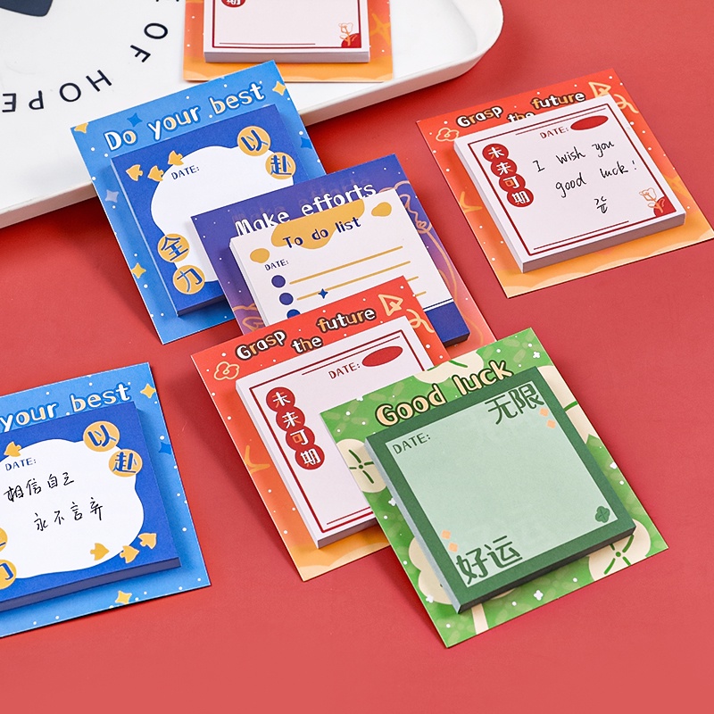 120 Sheets Creative Inspirational Words Series Sticky Notes Student ...