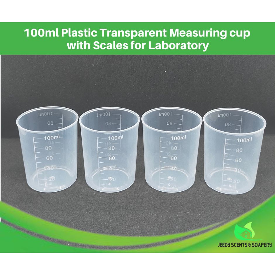 100ml Plastic Transparent Measuring cup with Scales for Laboratory ...