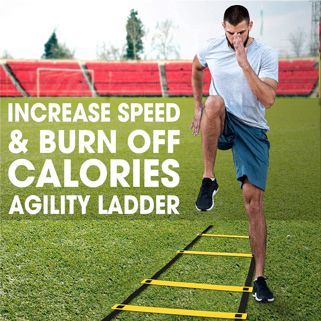 Agility Ladder Speed Training Ladder Stairs Rung Nylon Straps obstacle ...
