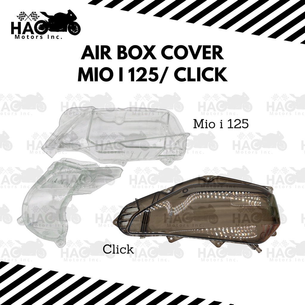 AIR BOX COVER MIO I 125/ CLICK Carbon/Transparent/Smoke Motor Parts ...