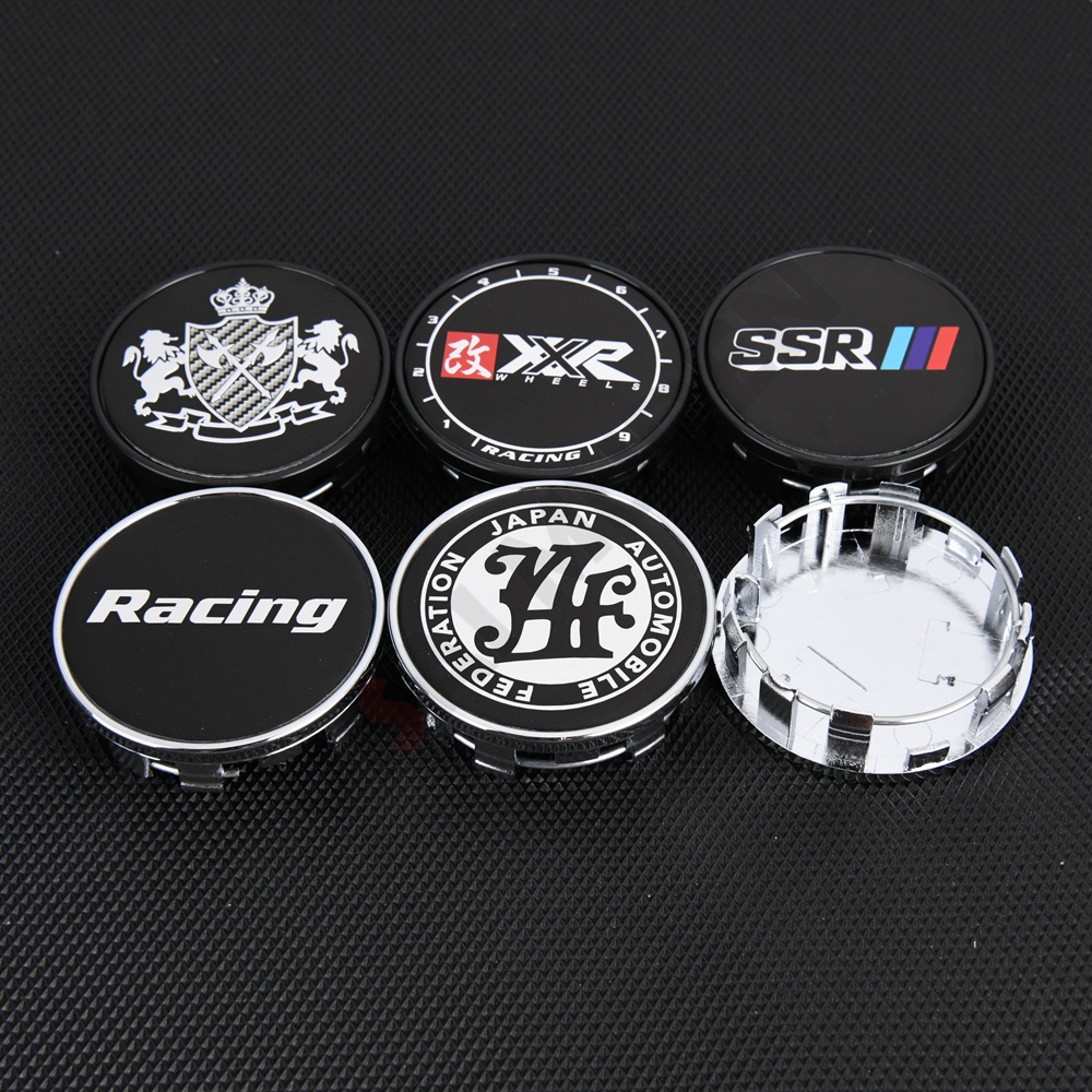 4PCS Wheel Center Hub Cap 54MM/50MM Rim Cap VIP JAF Racing Sport Emblem ...
