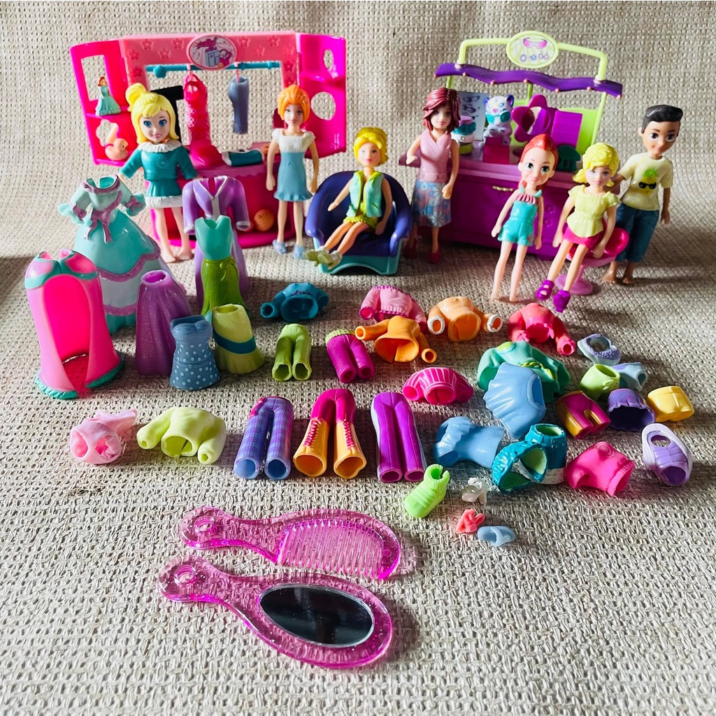 Polly Pocket Mini Dolls with Accessories Bundle Lot | Shopee Philippines