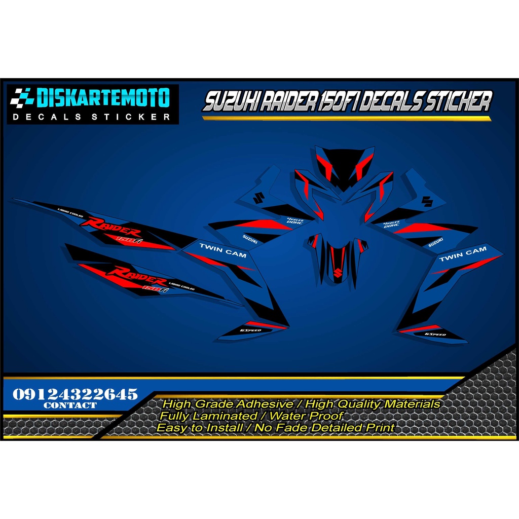 Suzuki Raider 150 fi Sticker | Shopee Philippines