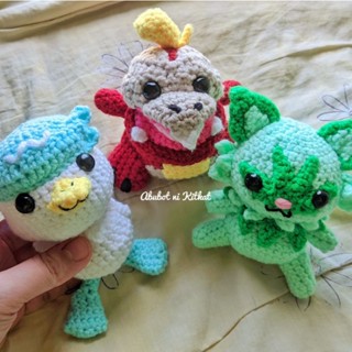 Pokemon Scarlet & Violet Sprigatito Quaxly and Fuecoco Handmade Crochet ...