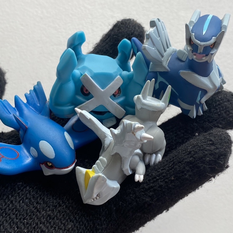 Pokemon Finger Puppet Dialga Kyogre Kyurem Metagross Figure Bandai ...