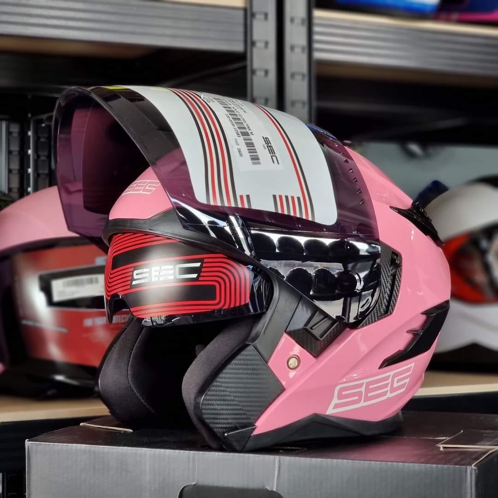 SEC Half-face Dual Visor Helmet Reflux Model (Free Visor and Free ...