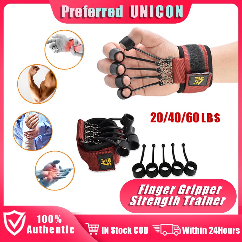 Finger Gripper Strength Flexion Trainer 20/40/60 lbs Fingers Flexion ...