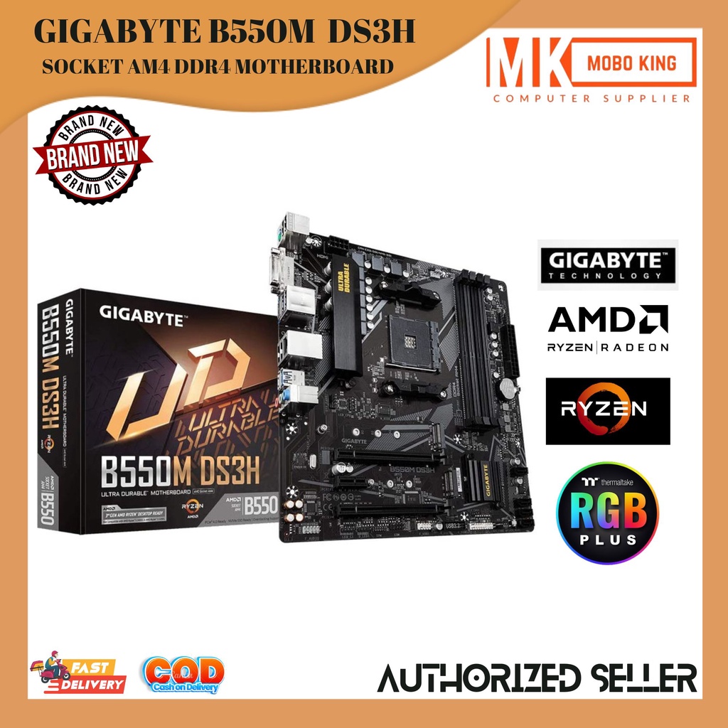 GIGABYTE B550M | DS3H | Gaming | Ryzen b550 5000 3Rd Gen AM4 MATX AMD ...