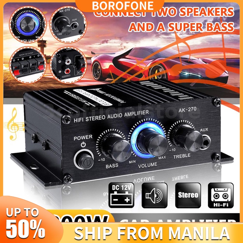 400w Mini Audio Amplifier Home Amplifier Bluetooth-free Auto Stereo ...