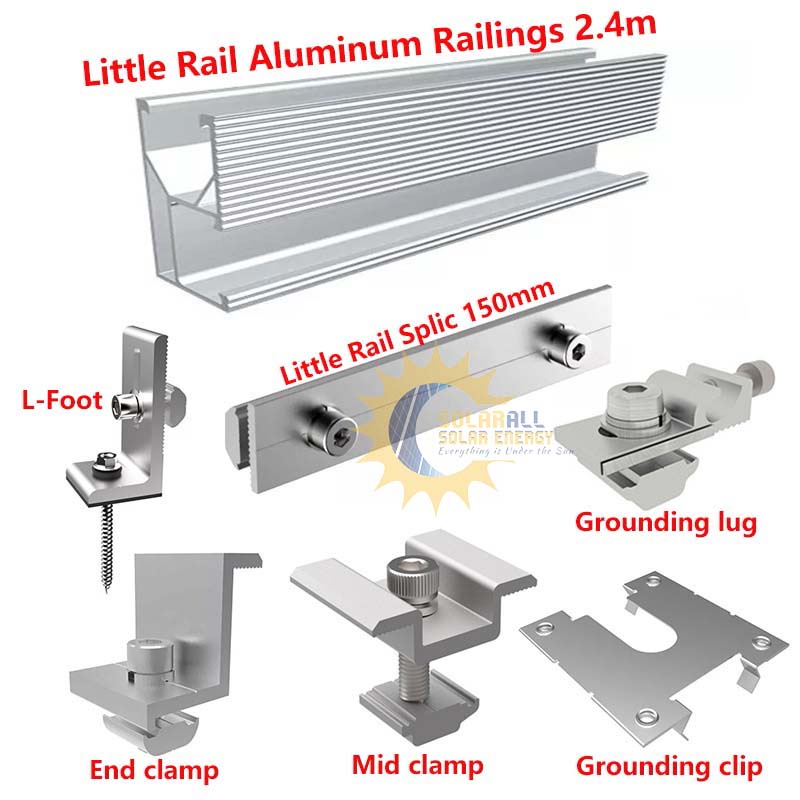 Solar Mounting Accessory for Panel L Foot Mid Clamp End Clamp Aluminum ...