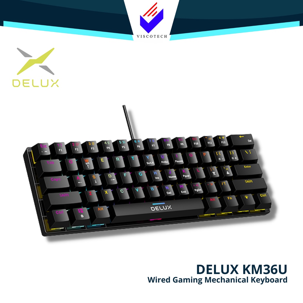 Delux KM36U Wired Gaming Mechanical Keyboard | Shopee Philippines