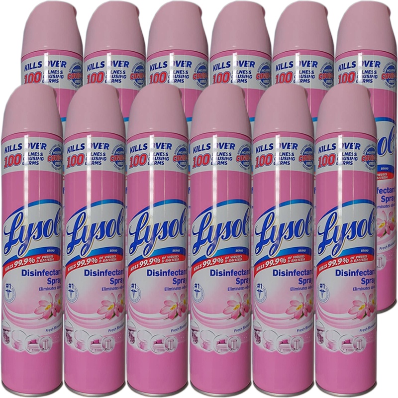 COD Set of 12 Lysol Disinfectant Spray Fresh Blossom Scent 510 grams ...