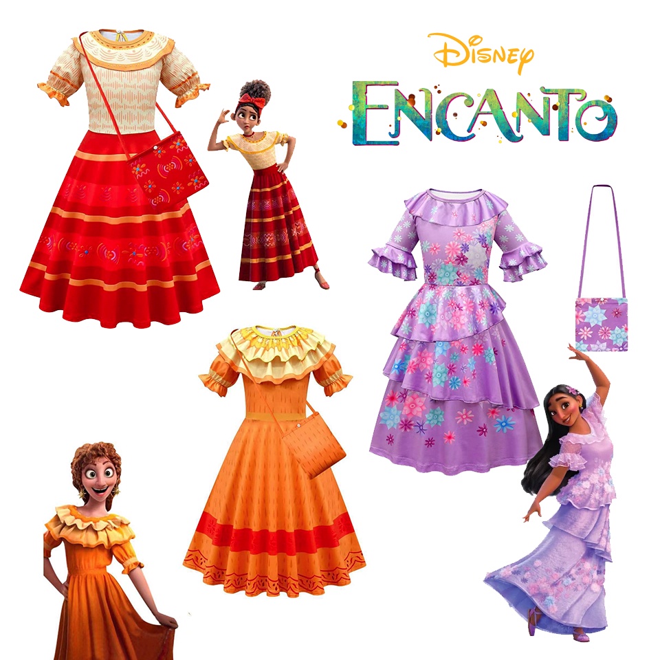 Disney Encanto Isabela Dolores Pepa Madrigal Costume for Kids and Teens ...