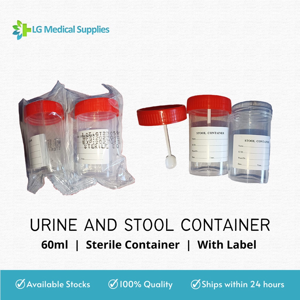 Urine Sterile and Stool Container 1pc | Shopee Philippines