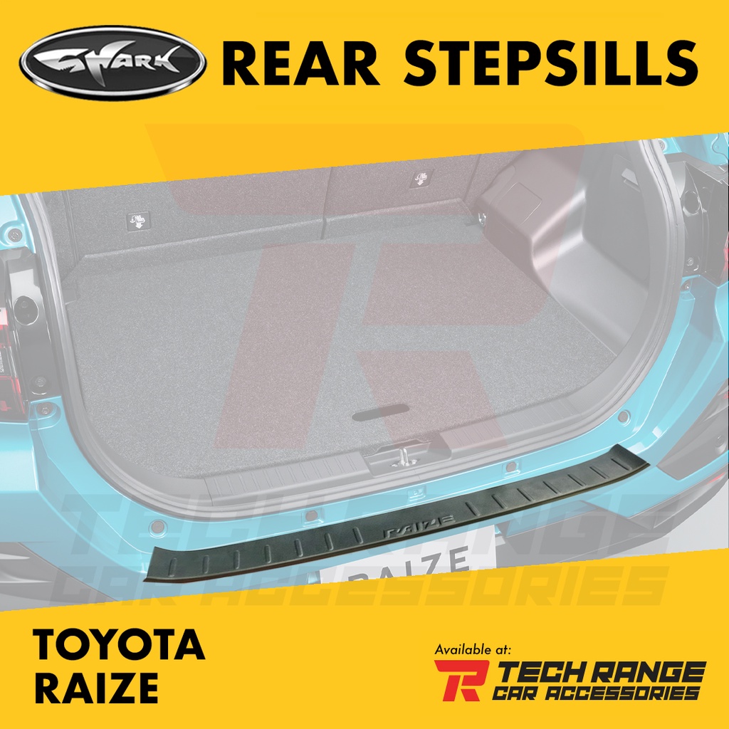 Toyota Raize Shark Rear Step Sill Bumper Guard Stepsill Shopee Philippines