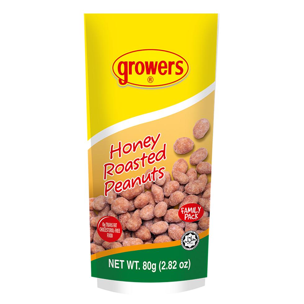Growers Honey Roasted Peanuts 80g | Shopee Philippines