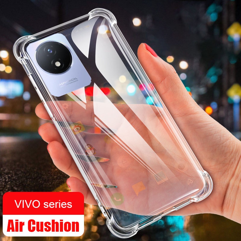 VIVO Y02S Y02 Y16 Y35 Y22 Y22s Full Clear Crystal Air Bag Shockproof ...